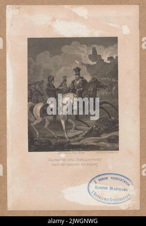 Napoleon and Prince Józef Poniatowski after the Battle of Leipzig ...