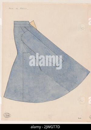 Silk żupan (czekman style), 1780s - front and rear views in the scale ...