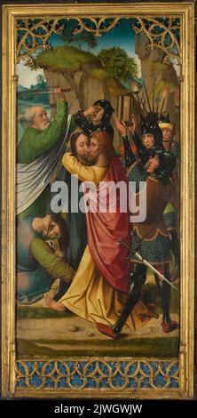 This polyptych panel by Colijn de Coter illustrates the Last Supper on ...