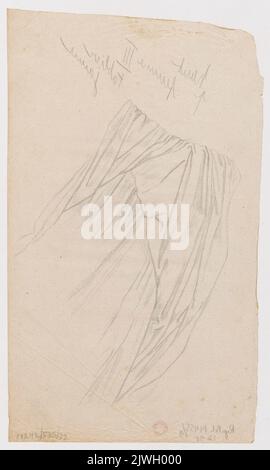 Sketch of robes (female figure III), tracing paper for Venus's mirror ...