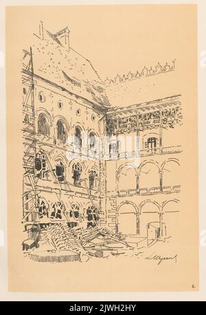 The Castle Courtyard. Cotty, Jan (Warszawa ; drukarnia i zakład ...