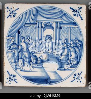 Tile. Amsterdam (ośrodek ceramiczny ; ca 1580- ), factory Stock Photo ...
