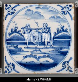Tile. Amsterdam (ośrodek ceramiczny ; ca 1580- ), factory Stock Photo ...