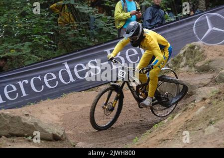 Val Di Sole, Italy. 03rd Sep, 2022. Elite men and women downhill race ...