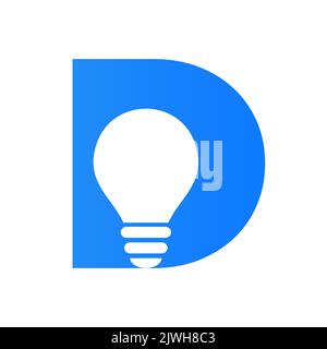 Letter R Electric Logo Combine With Electric Bulb Icon Vector Template ...