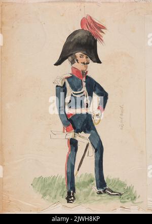 Officer. Witkiewicz, Stanisław (1851-1915), draughtsman, cartoonist ...