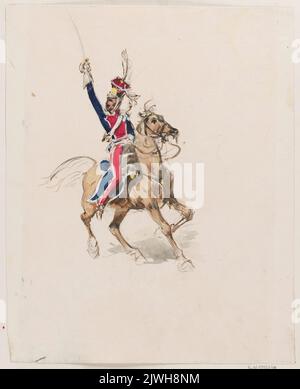 Polish Uhlan. Witkiewicz, Stanisław (1851-1915), draughtsman ...