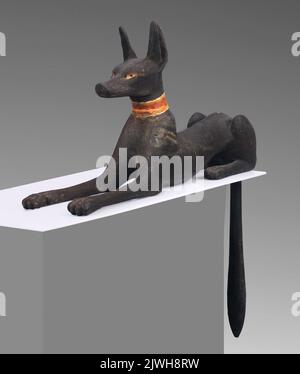 Statue of mythology jackal anubis 3 Stock Photo - Alamy