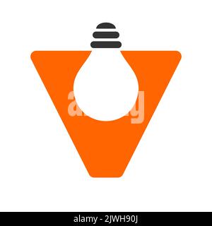 Letter B Electric Logo Combine With Electric Bulb Icon Vector Template ...