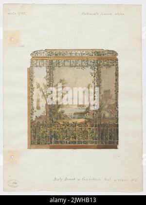 Warsaw. Mural art in oil in the Royal Bedroom (so-called Hunting Room ...