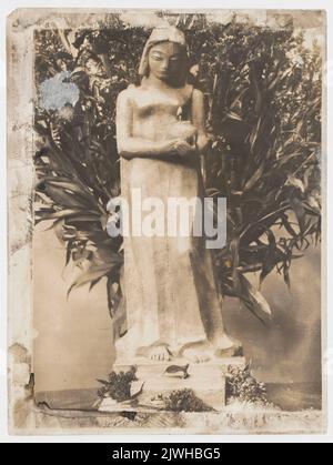 Female figure with grave candle - Sculpture by Olga Niewska, design for ...
