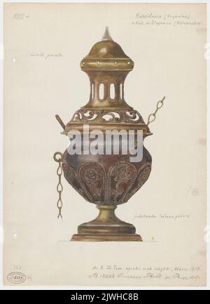 thurible or censer liturgical object of catholic ceremony hanging on ...