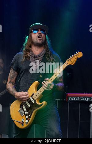 Madison, Wisconsin, September 4, 2022, Josh Steely of Daughtry during ...