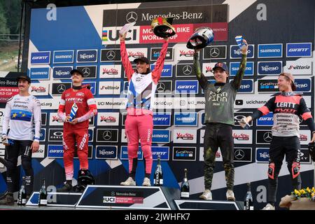 Val Di Sole, Italy. 03rd Sep, 2022. Elite men and women downhill race ...