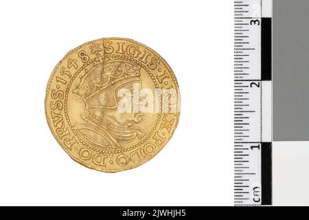Gdańsk ducat. Zygmunt I Stary (król polski ; 1506-1548), ruler Stock ...