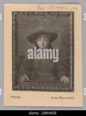 Reproduction of a painting: Bacciarelli, Anna (1771-1833), Portrait of ...