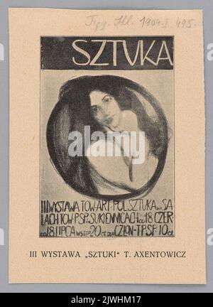 Reproduction of drawing: Axentowicz, Teodor (1859-1938), A study; from ...