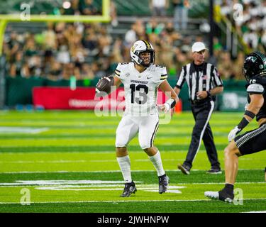 Vanderbilt quarterback AJ Swann (13) is shown during an NCAA college ...