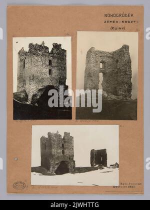 Nowogródek (curr. Navahrudak, Belarus). Castle ruins and parish church ...