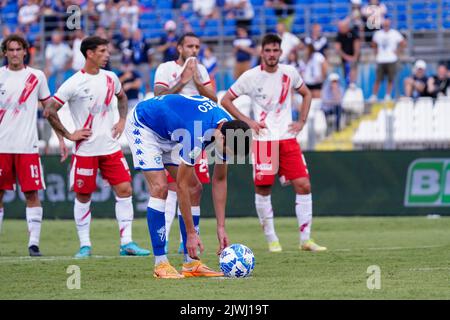 Brescia, Italy. 03rd Sep, 2022. Nicolas Galazzi (Brescia FC) celebrates ...