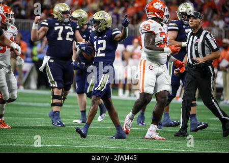 Georgia Tech wide receiver Malik Rutherford (8) looks on during the ...