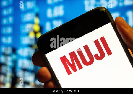 In this photo illustration, the Japanese household and clothing retail ...