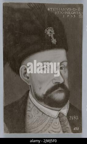 Photograph of painting: Portrait of king Stephen Báthory, which was ...
