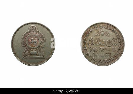 Money of Sri Lanka. Rupee bills. LKR banknotes. 500 Sinhala. Business ...