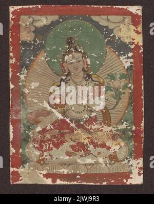 Miniatura rytualna tsakali z wyobrażeniem dwuramiennej bogini Białej ...