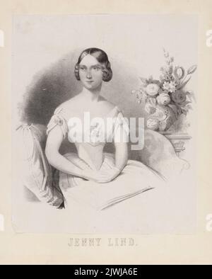 Portrait of Jenny Lind. unknown, graphic artist, Werner, P. O. (fl. ca ...