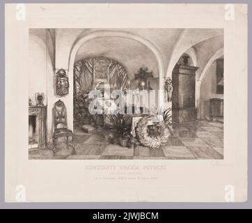 Count Konstanty Potocki on his deathbed. Łopieński, Ignacy (1865-1941 ...