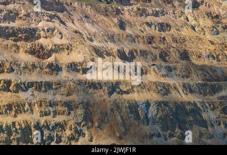 Berkeley Pit, a former open pit copper mine filled with heavily ...