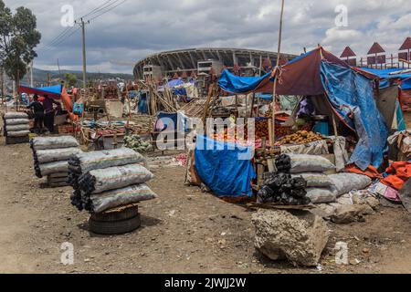 Construction site in Addis Abeba, Ethiopia Stock Photo - Alamy