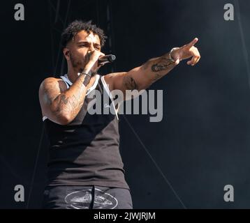 AJ Tacey at the Reading festival 2022 photo by Mark Anton Smith Stock ...