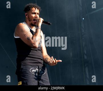 AJ Tacey at the Reading festival 2022 photo by Mark Anton Smith Stock ...