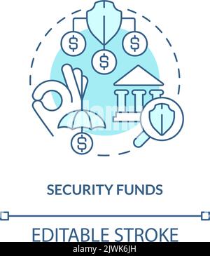 Security funds concept icon Stock Vector Image & Art - Alamy
