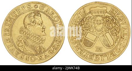 10 ducats (thaler stamp). Karol II (książę oleśnicki ; 1587-1617 ...