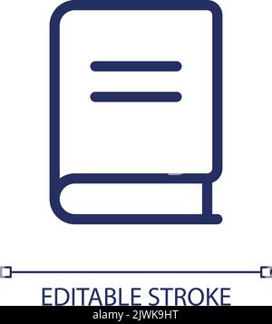 Book pixel perfect linear ui icon Stock Vector Image & Art - Alamy