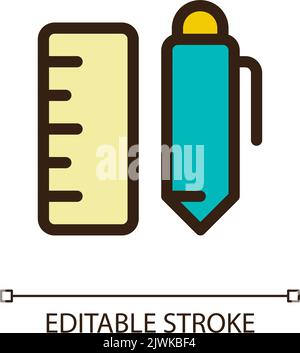 Stationery pixel perfect RGB color ui icon Stock Vector Image & Art - Alamy