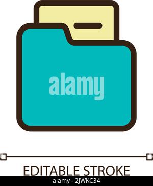 Folder pixel perfect RGB color ui icon Stock Vector Image & Art - Alamy