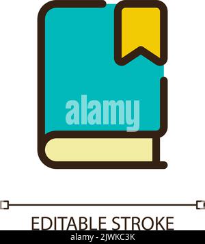 Saving book for future pixel perfect gradient linear ui icon Stock ...