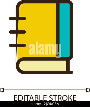 School stationery pixel perfect RGB color ui icon Stock Vector Image ...