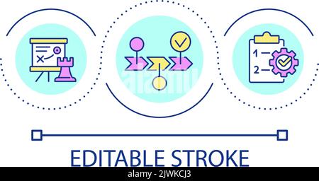 Company development way loop concept icon Stock Vector Image & Art - Alamy