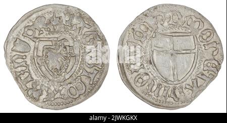 schilling. Zakon krzyżacki (1190-), issuer, Paweł von Russdorf (wielki ...