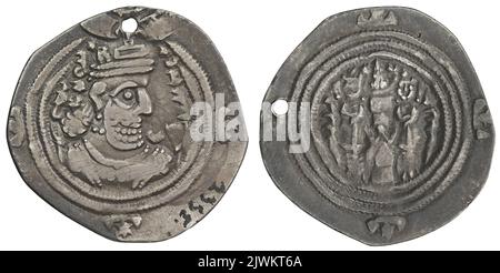 drachm. Chosroes II (władca Persji ; 590 - 628), ruler Stock Photo - Alamy