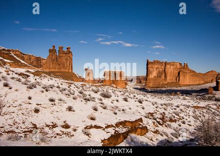 Tower of Babel, a monolith in the Courthouse Towers, seen from the ...