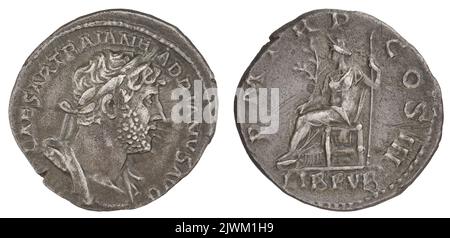 denarius. Hadrian (Roman emperor; 117-138), emperor Stock Photo - Alamy