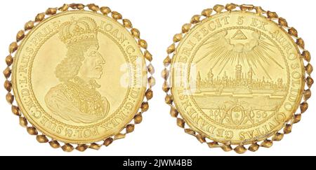 5 ducats Gdańsk donative. Rogge, Gerhard (fl. 1639-1657), mint tenant ...