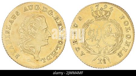 11 ducats. Stanisław August Poniatowski, ruler Stock Photo - Alamy