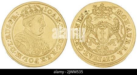 Gdańsk 2 ducats. Jan III Sobieski (król polski ; 1674-1696), ruler ...